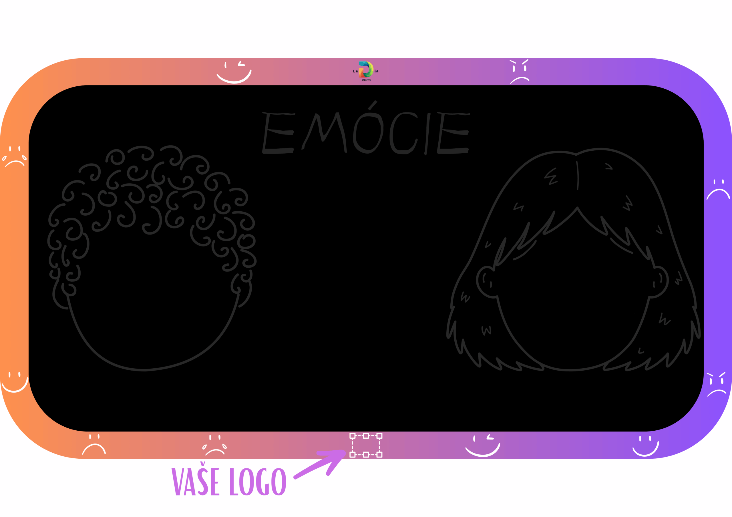 Kresliaca tabuľa Emócie - Edukačné tabule